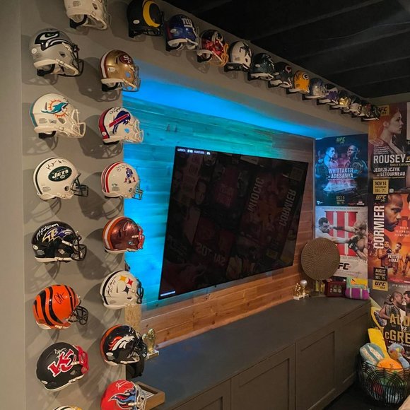 1713DDesigns | Wall Decor | Football Mini Helmet Wall Hanger 3d Printed ...